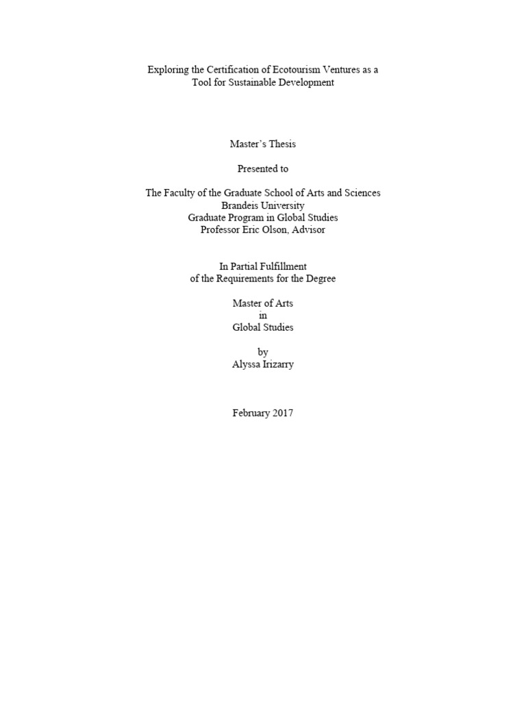 Irizarry Thesis 2017 | PDF