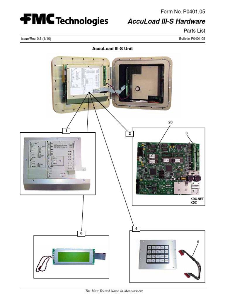 AccuLoad III - Parts List - P0401.05 | PDF