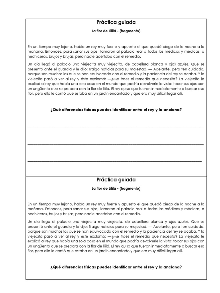 4° Clase 11 Práctica Guiada | PDF