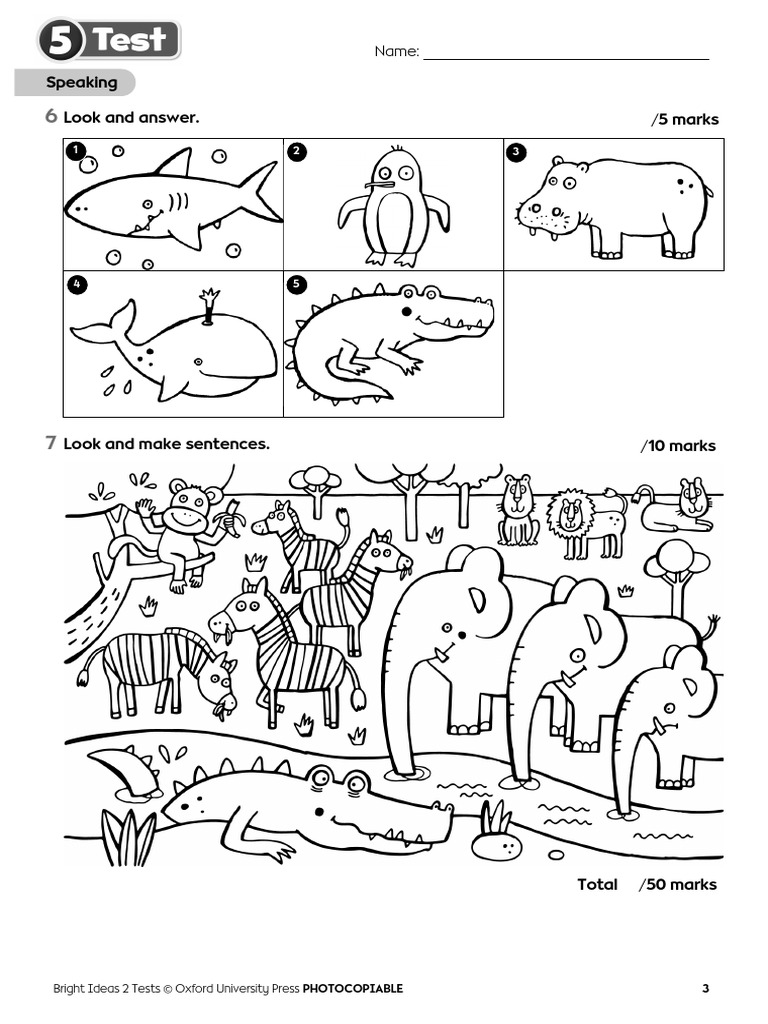 Bright Ideas 2 Unit 5 Test 3 | PDF