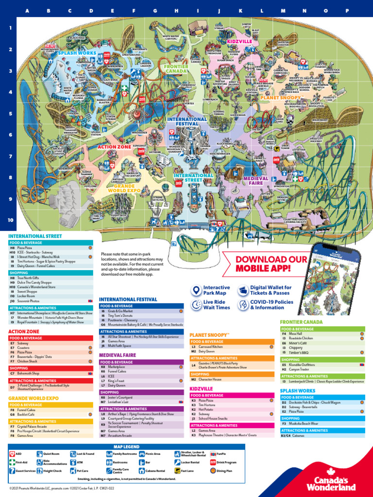 Canadas Wonderland Park Map | PDF