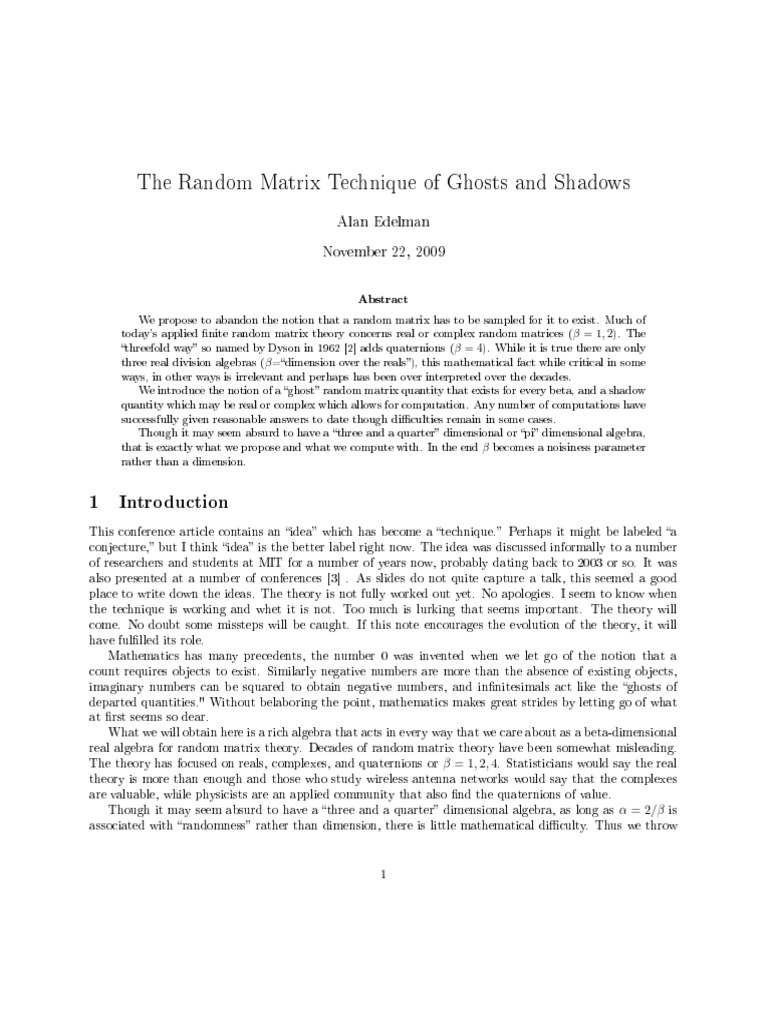 random_matrix_technique | PDF