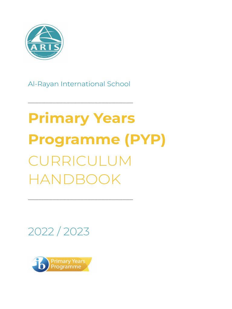 Pyp Curriculum Handbook Pdf