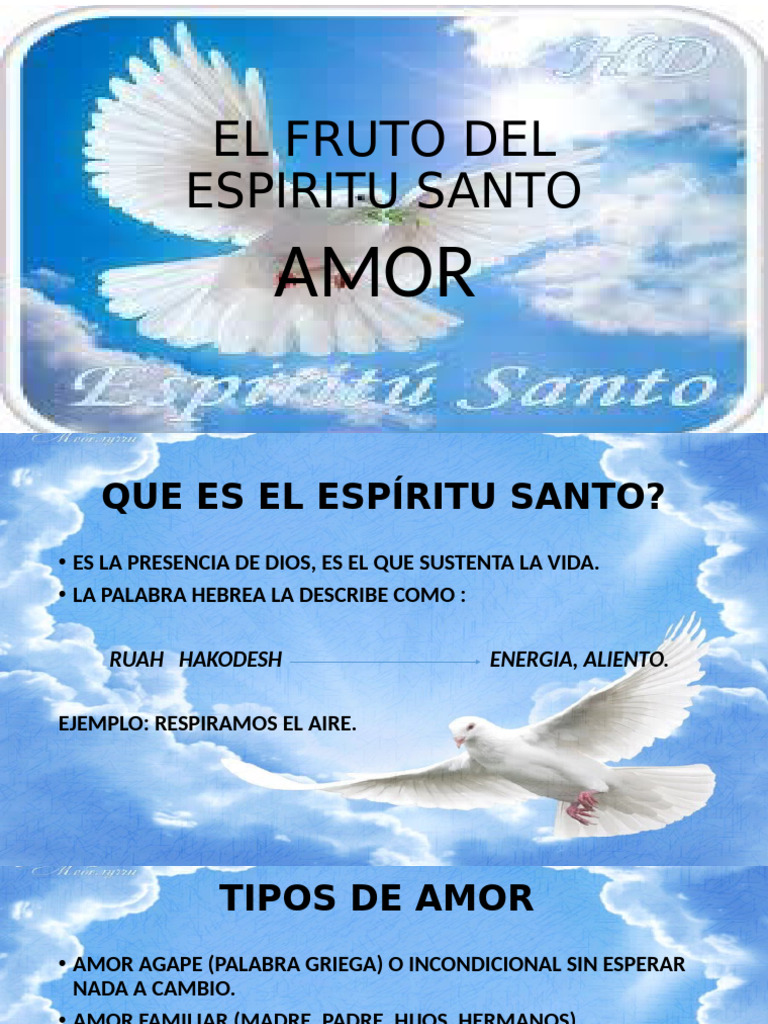 EL FRUTO DEL ESPIRITU SANTO AMOR | PDF