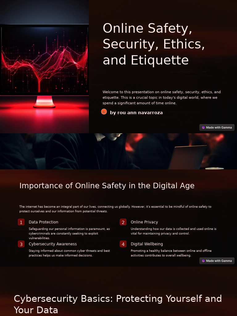 Online Safety Security Ethics and Etiquette | PDF | Computer Security ...