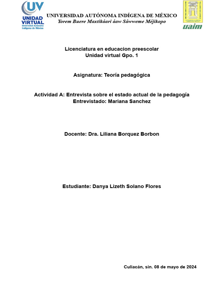 U3aa Danya Solano | PDF