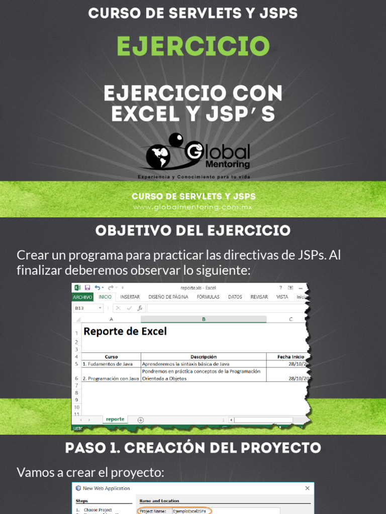 310 CJSP-B-Ejercicio-01-EjercicioExcelJSPs | PDF