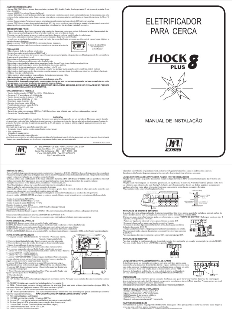 Manual Shock 8 Plus - Rev02 | PDF