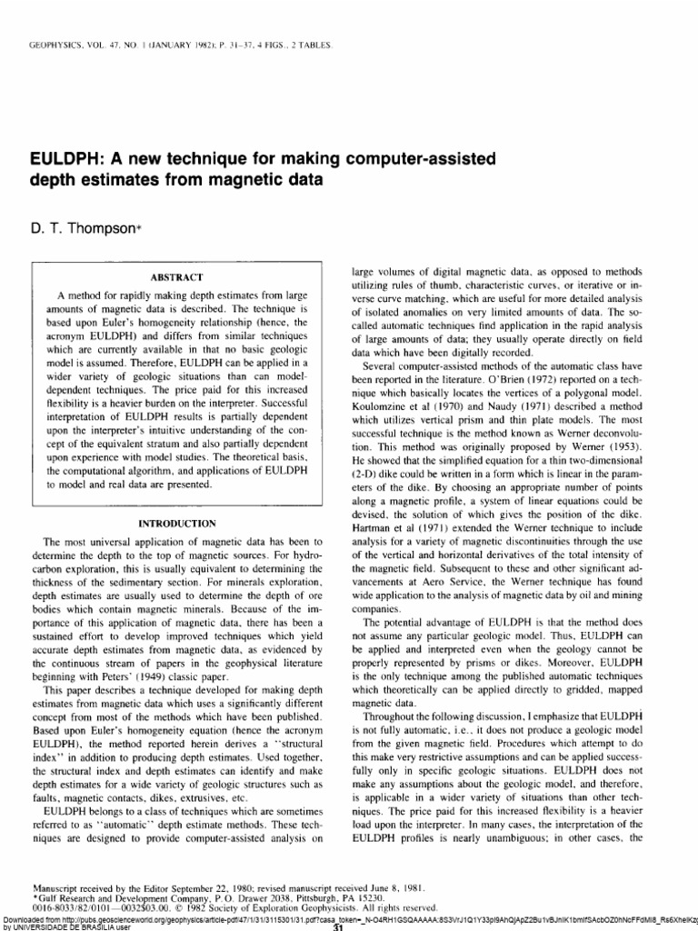 A New Technique For Making Computer-Assisted Depth Estimates From ...
