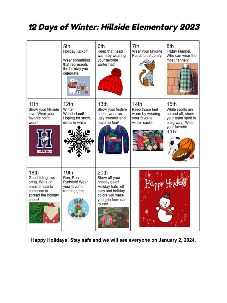 12 Days of Winter-2023 | PDF