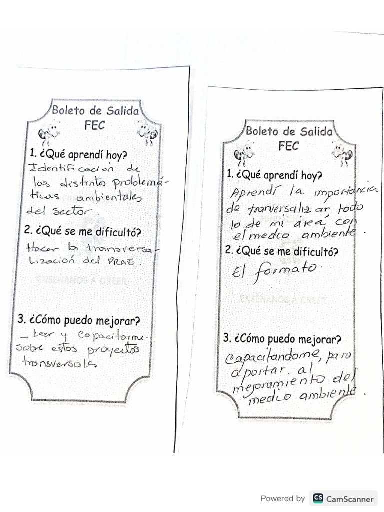 Anexo 2. Boletos de Salida | PDF