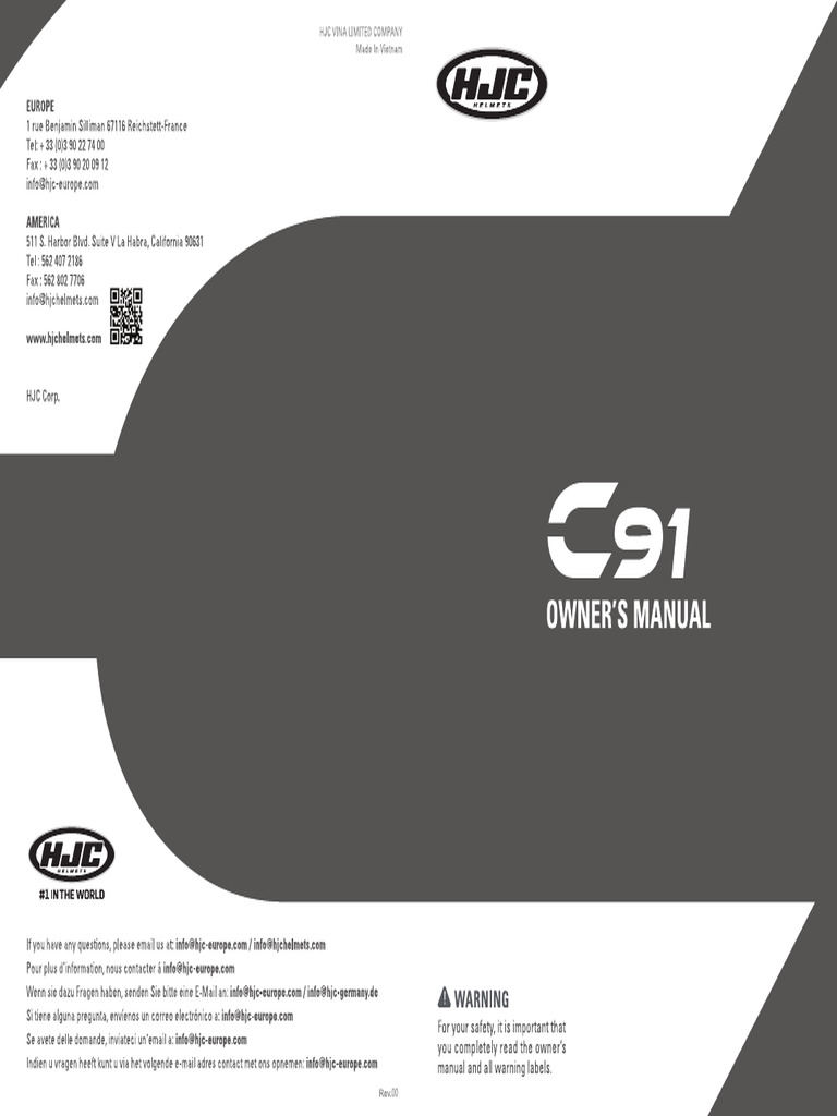 C91 Ep Manual-Helmet | PDF