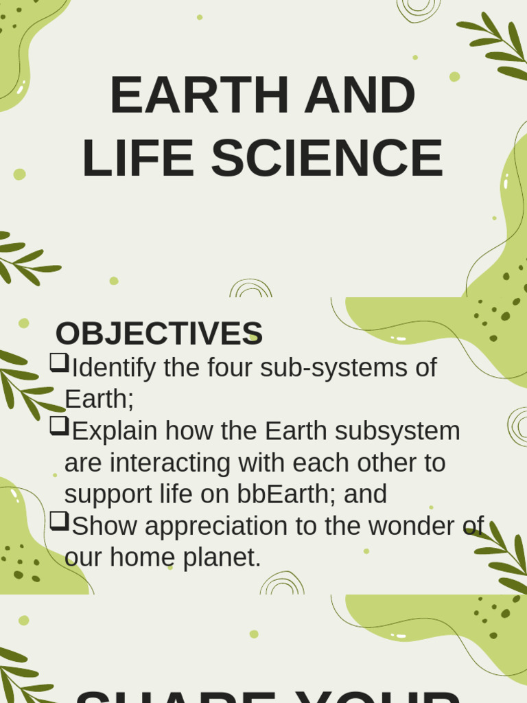 SUBSYSTEM OF EARTH | PDF