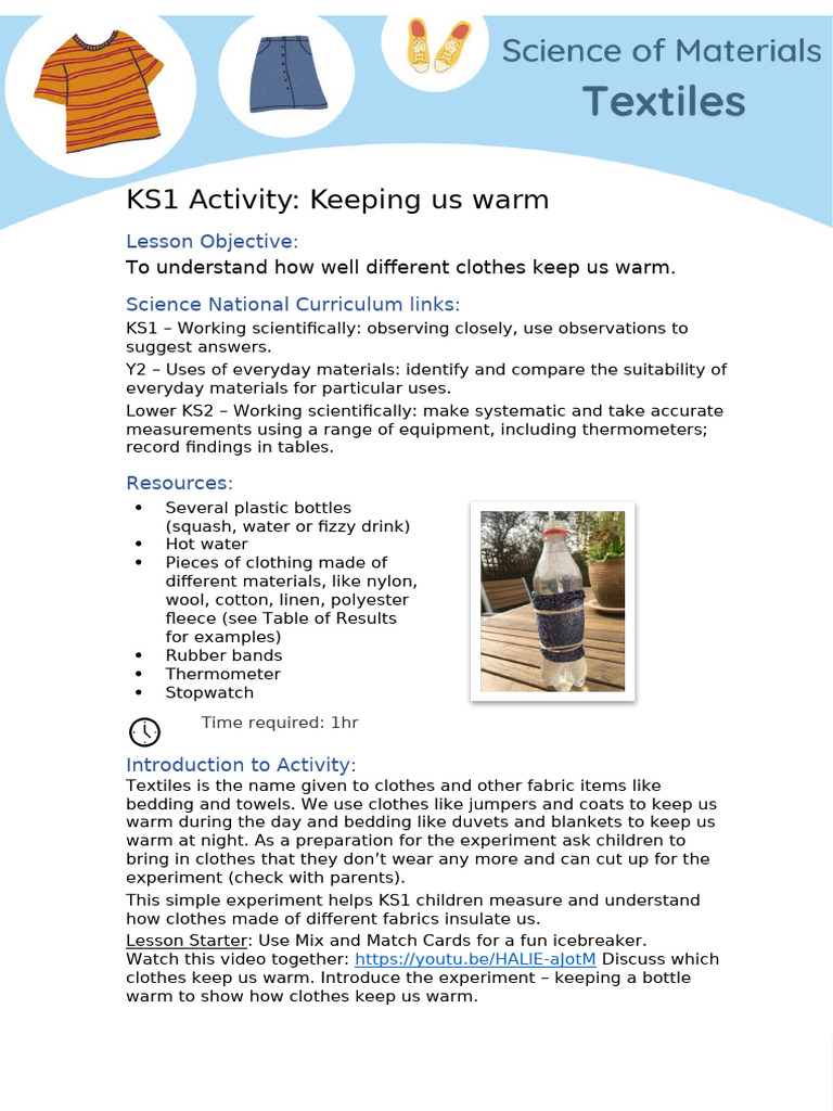 KS1 Textiles Worksheet | PDF