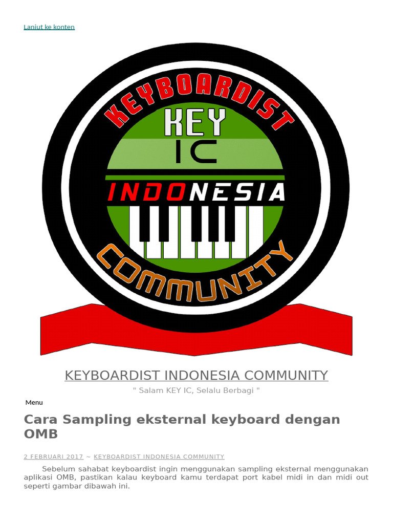 Cara Sampling Eksternal Keyboard Dengan OMB | PDF