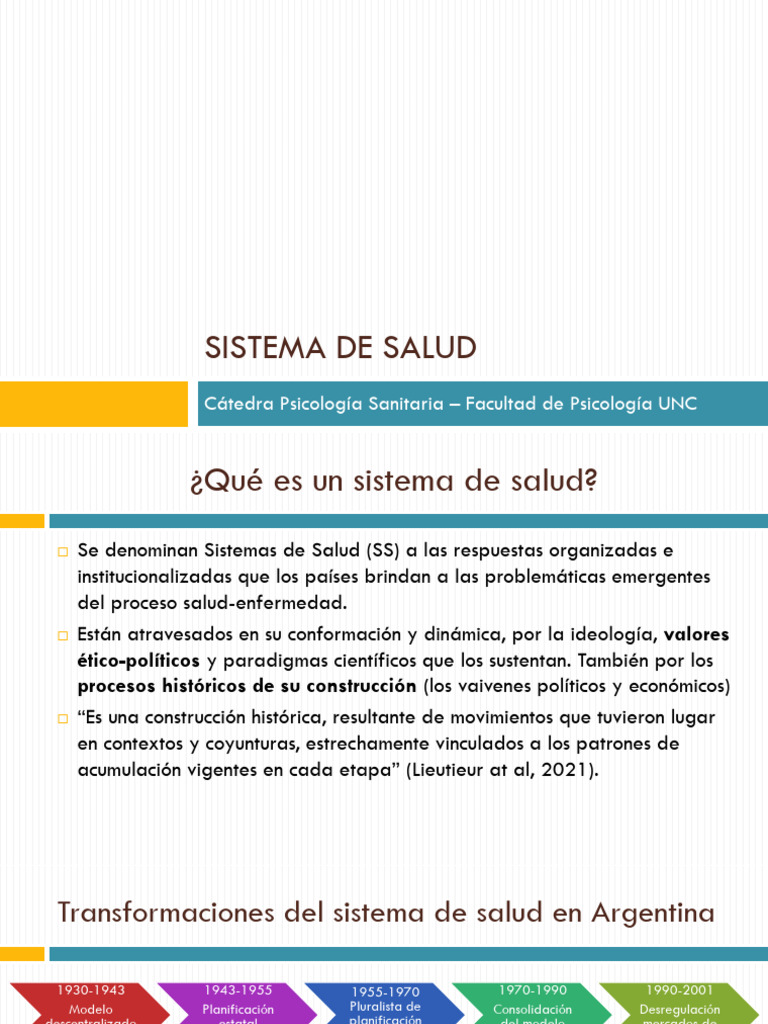 PPT Sistema de Salud | PDF