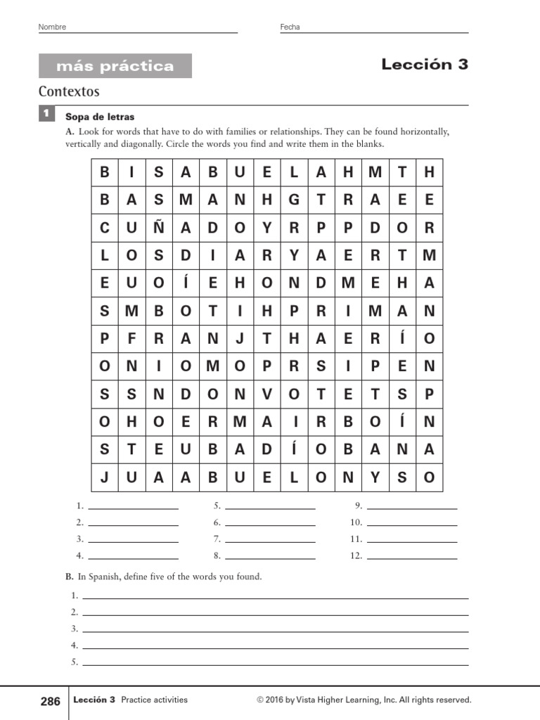 Lesson 3 Activity Pack l03 Practice Activities | PDF