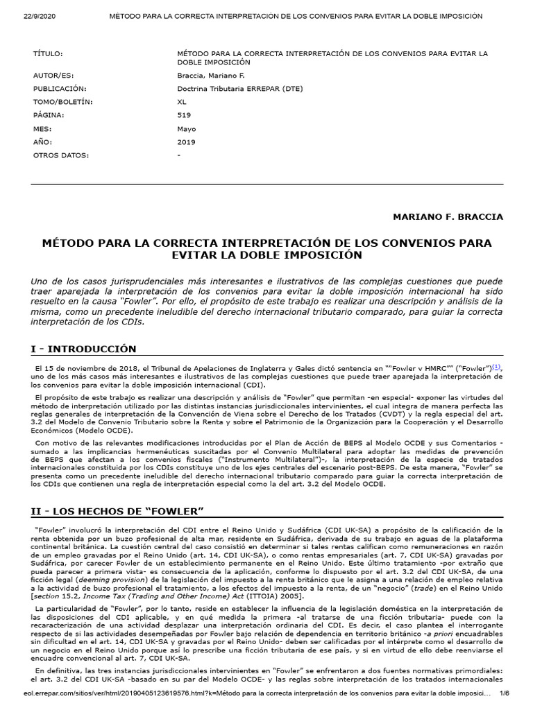 DDT24 01 06 - BRACCIA, Mariano "Método... Interpretación de CDI" | PDF