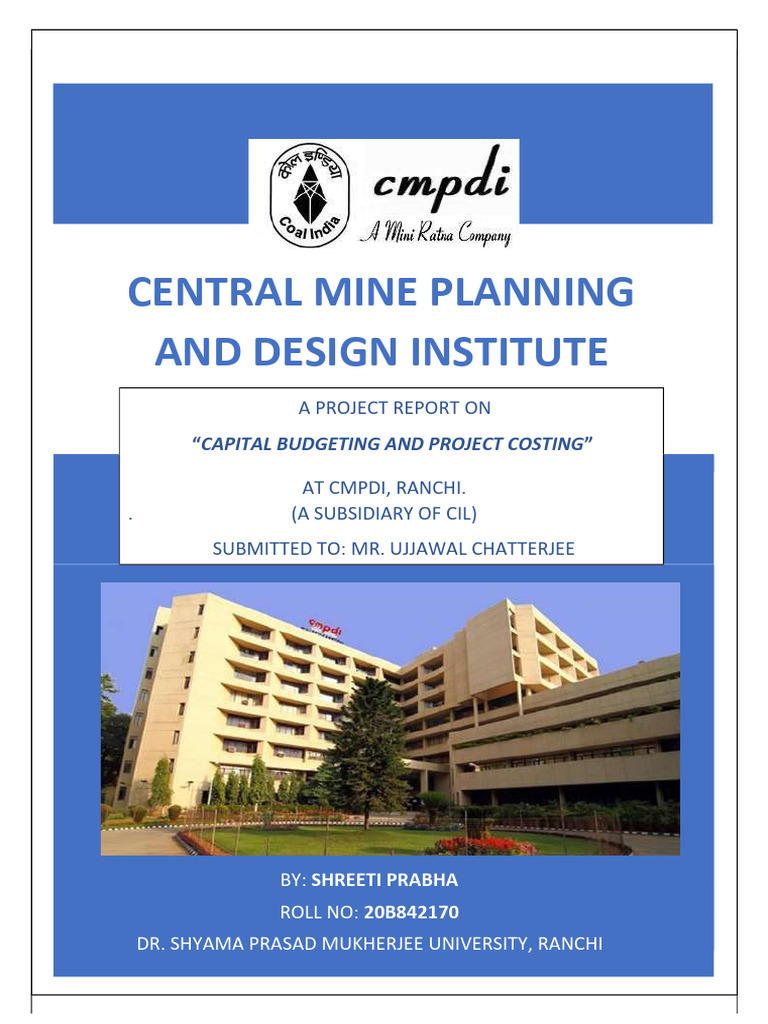Capital Budgeting at CMPDI | PDF | Internal Rate Of Return | Net ...