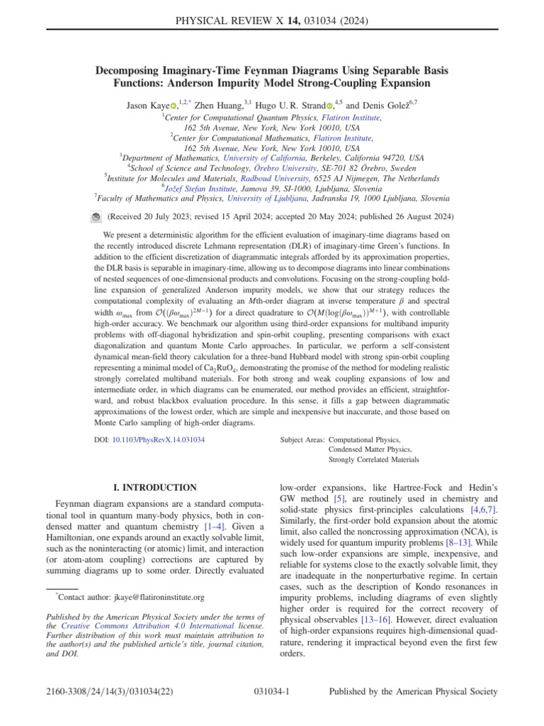 Decomposing Imaginary-Time Feynman Diagrams Using Separable Basis Functions: Anderson Impurity ...