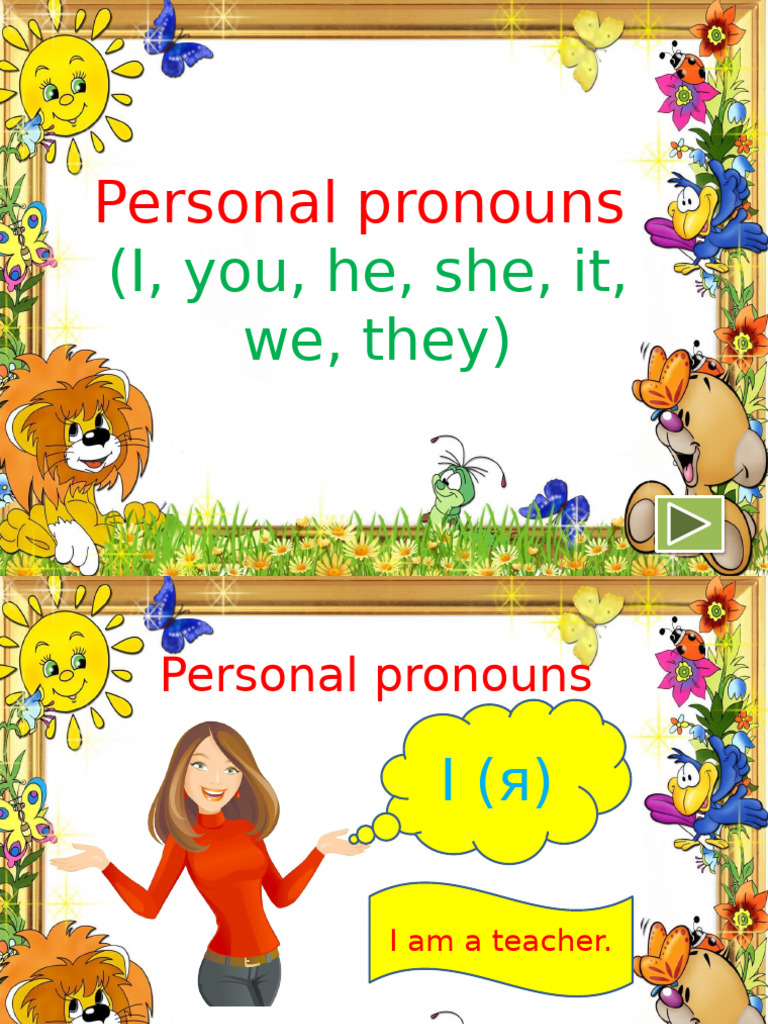 Personal Pronouns | PDF