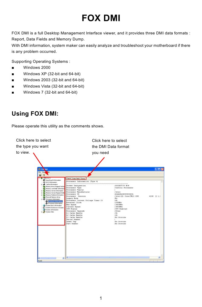 FOX DMI: Desktop Management Tool | PDF | Computers