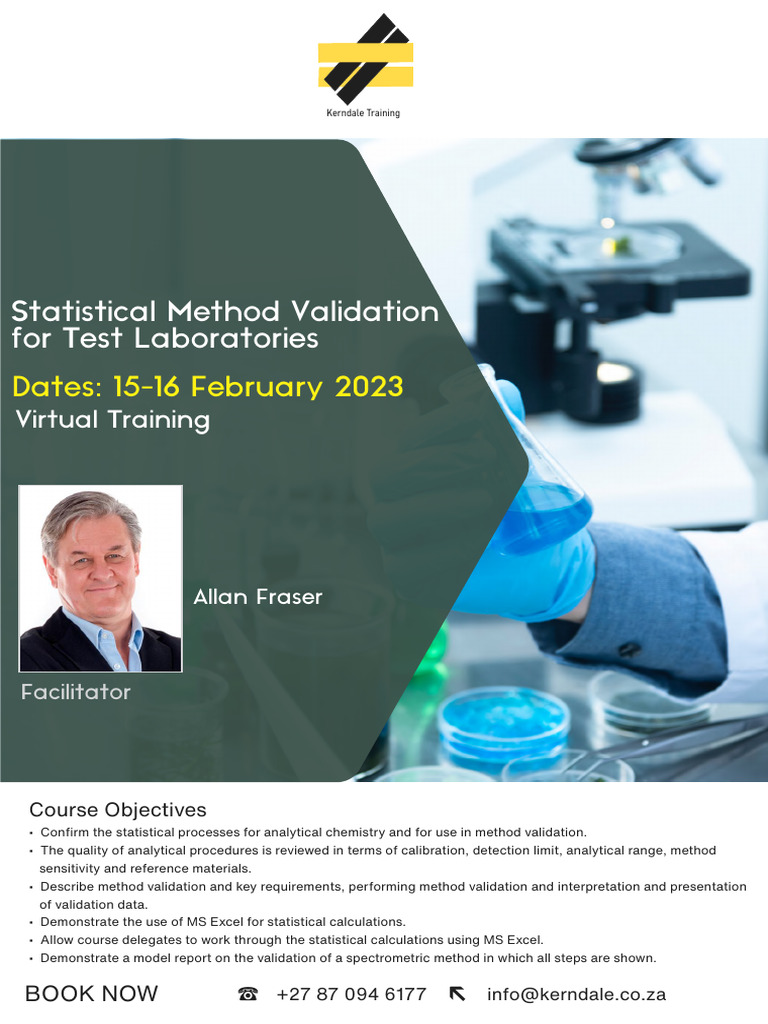 Statistical Method Validation For Test Laboratories-Min | PDF
