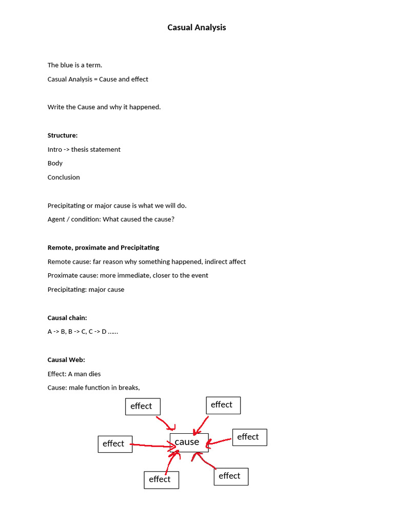 Causal Analysis Notes | PDF