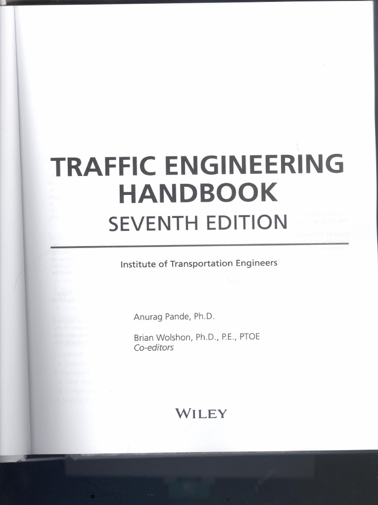 Traffic Engineering Handbook 2016 7th Edition | PDF