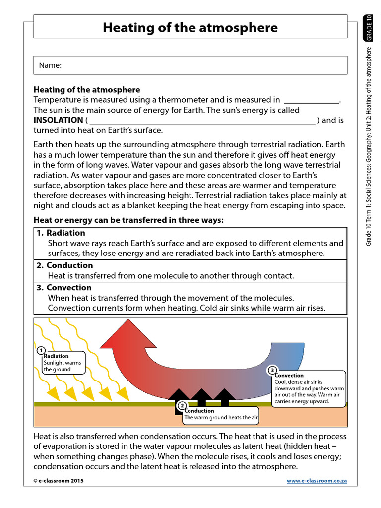 Engg10k1 Ss Geo Unit 2 Heating of The Atmosphere | PDF | Greenhouse ...