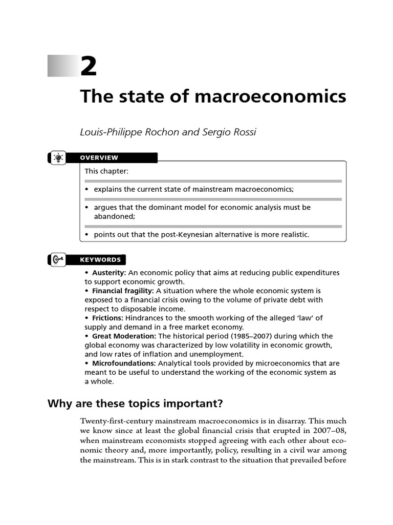 2 - The State of Macroeconomics | PDF