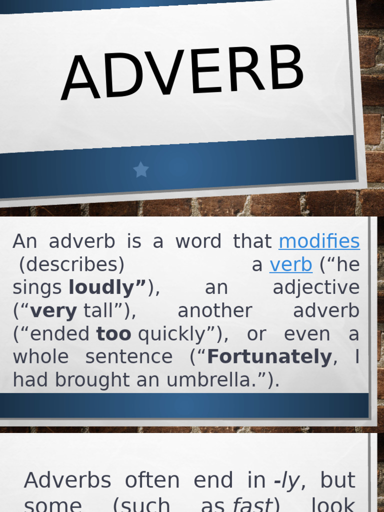 Adverb | PDF