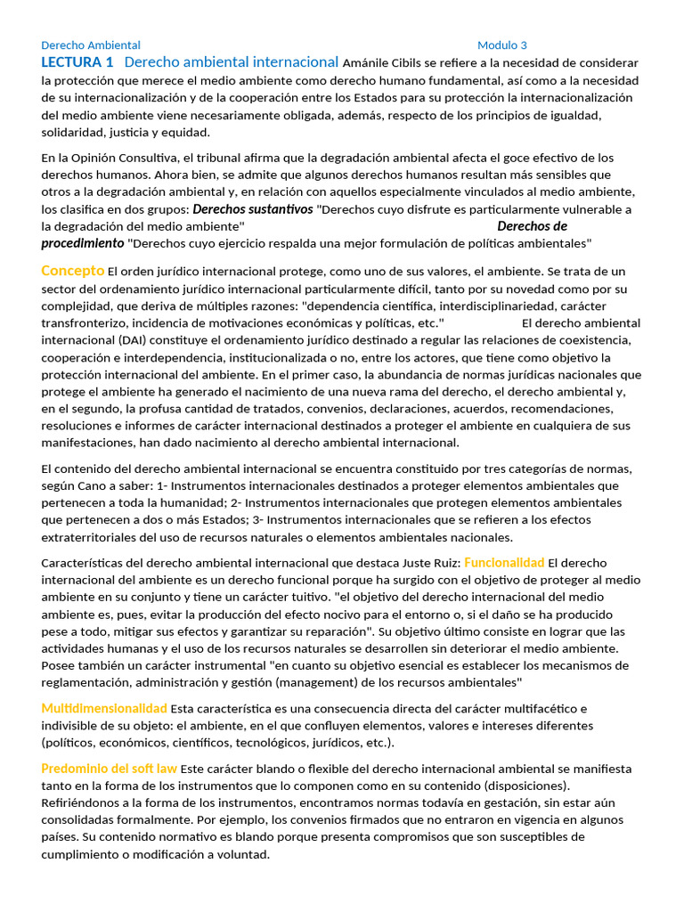 Resumen D.Abiental Mod 3 | PDF | Justice | Crime & Violence