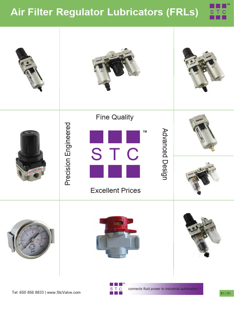 STC Valve - Air Filters, Regulators, Lubricators | PDF