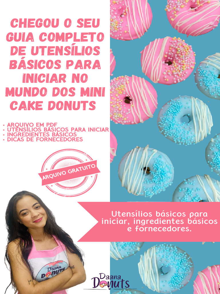 Guia Gratuito de Utensílios Cake Donut PDF | PDF