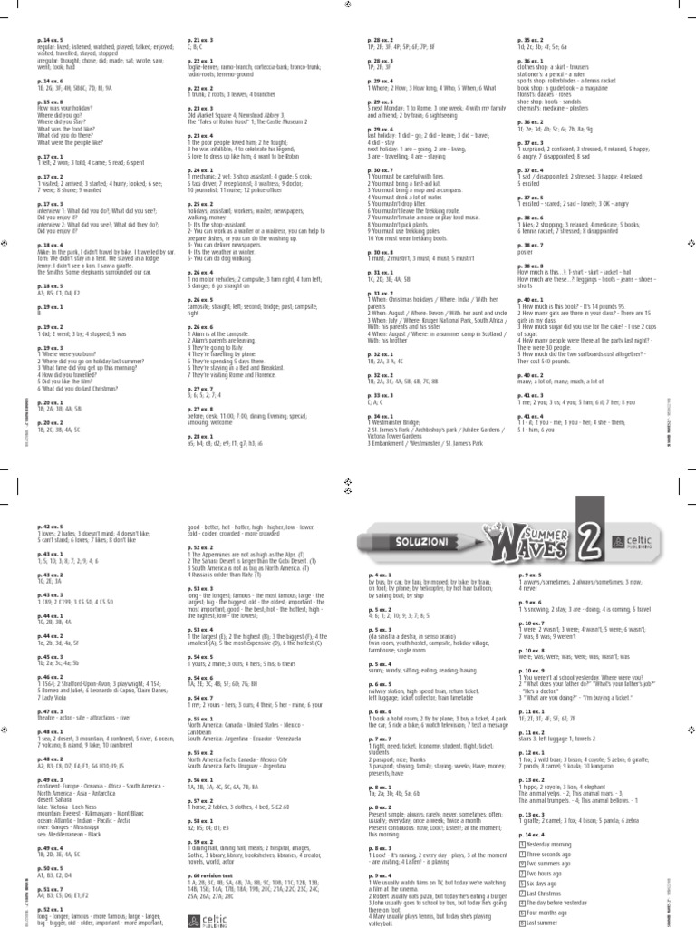 Summer Waves 2 Soluzioni | PDF