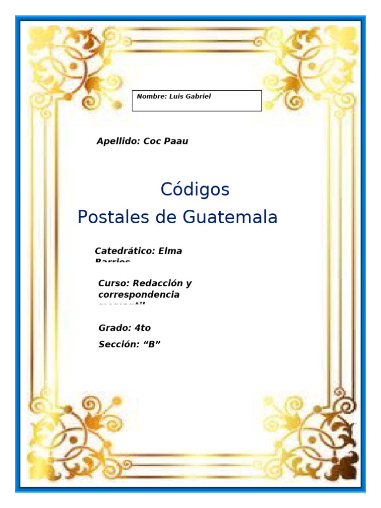 Codigo Postales | PDF