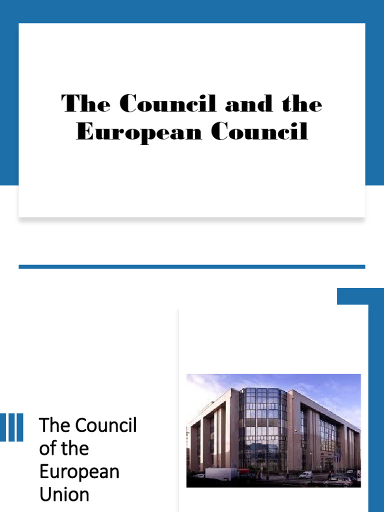 Council and European Council | PDF