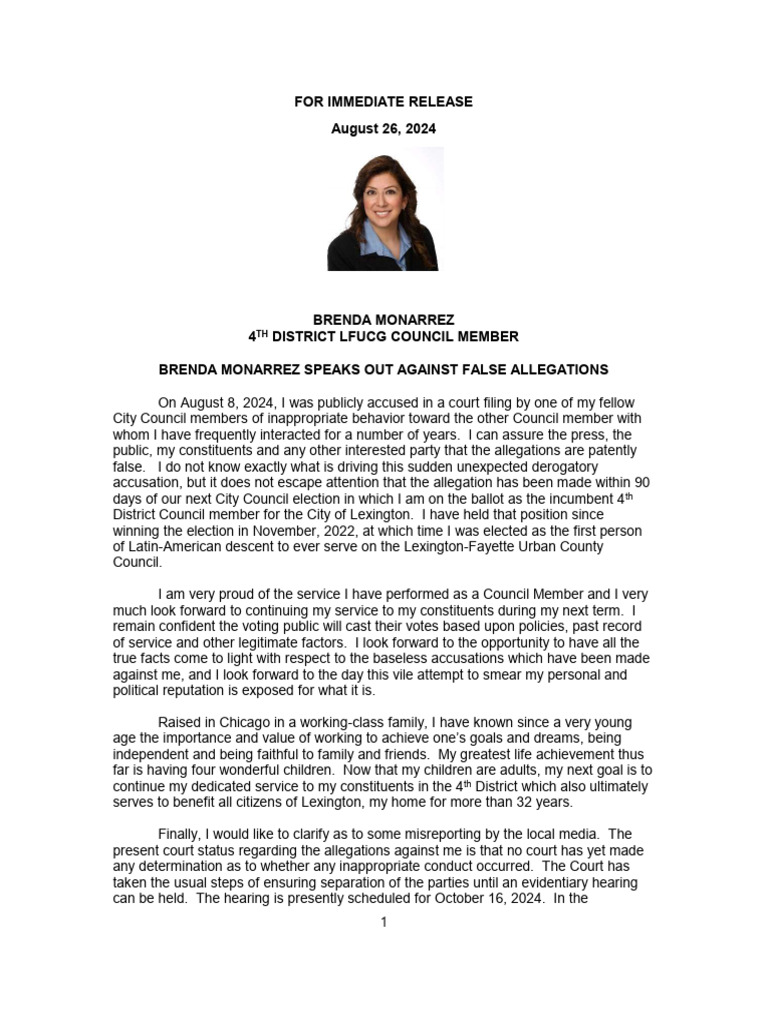 Monarrez Statement | PDF