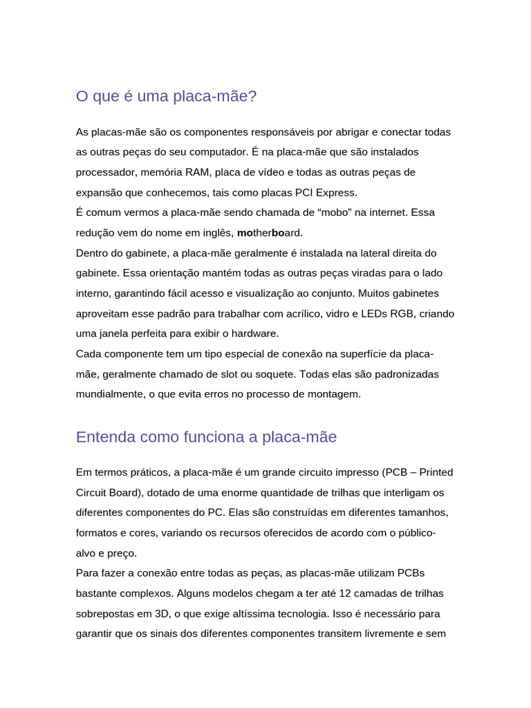 O Que É Uma Placa | PDF