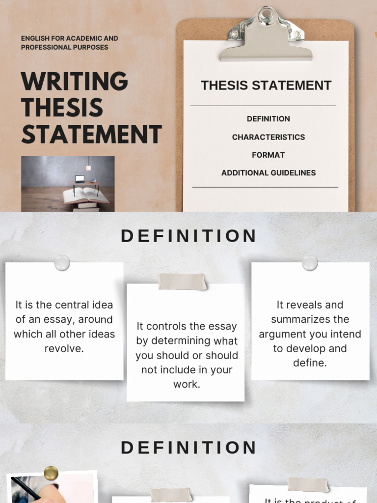 Writing Thesis Statement | PDF