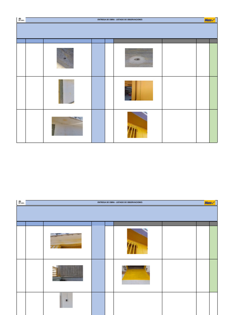 Lista de Observaciones Entrega Ricardo5 Hyo Ms-Mme-2 | PDF