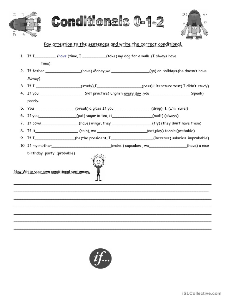 Conditionals 0 1 2 | PDF