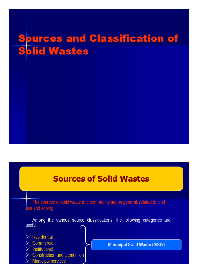 3-Source and Type of Wastes-31-07-2024 | PDF