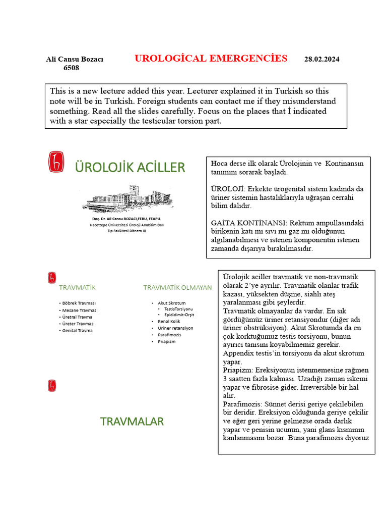 6508 - Urologi̇cal Emergenci̇es | PDF