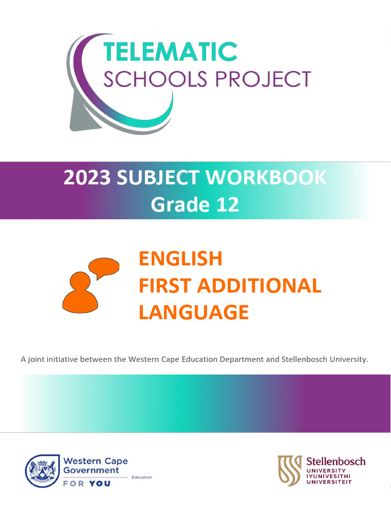 English FAL Grade 12 Telematics 2024 | PDF