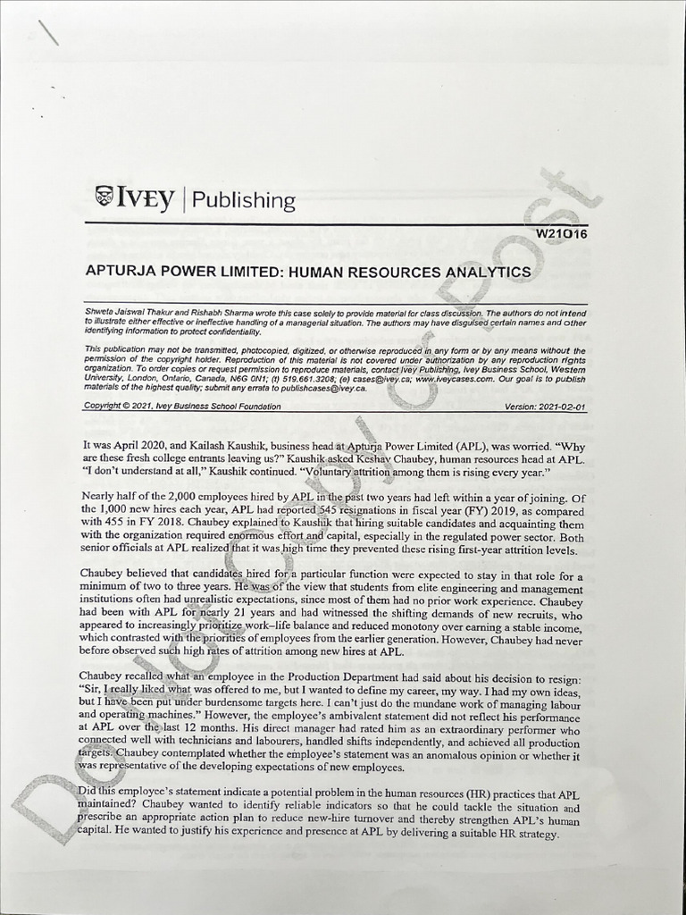 HRA Case Study | PDF