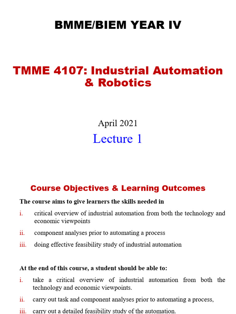 01_Robotics_Introduction | PDF