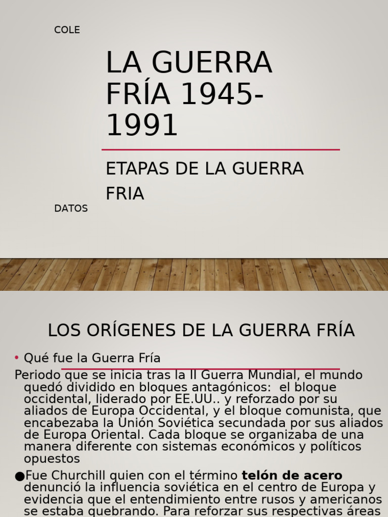 La Guerra Fria | PDF