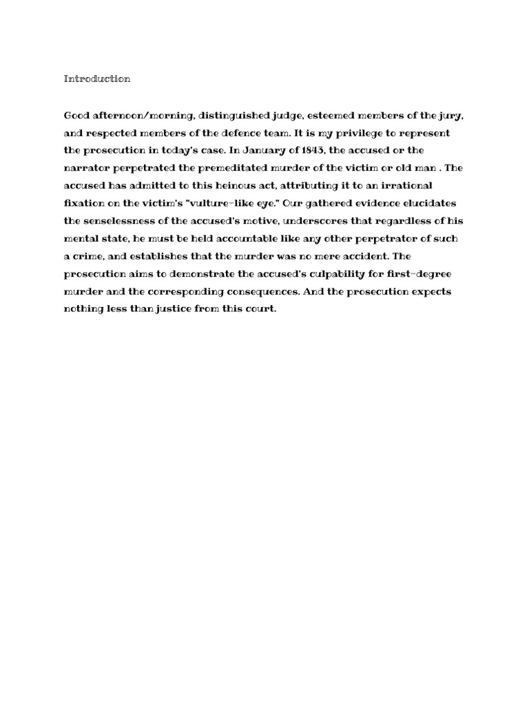 Mock Trial - Google Docs | PDF